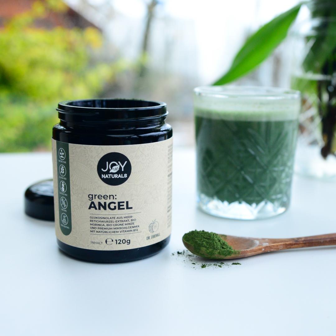 green:ANGEL - Das grüne Helfer Pulver mit Mikroalgen